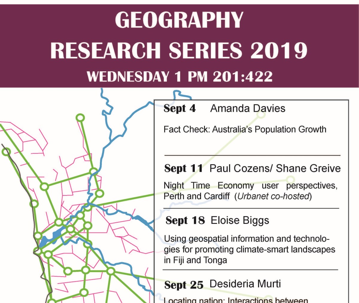 Geography Research Series 2019 @ Curtin University – Pacific Livelihoods